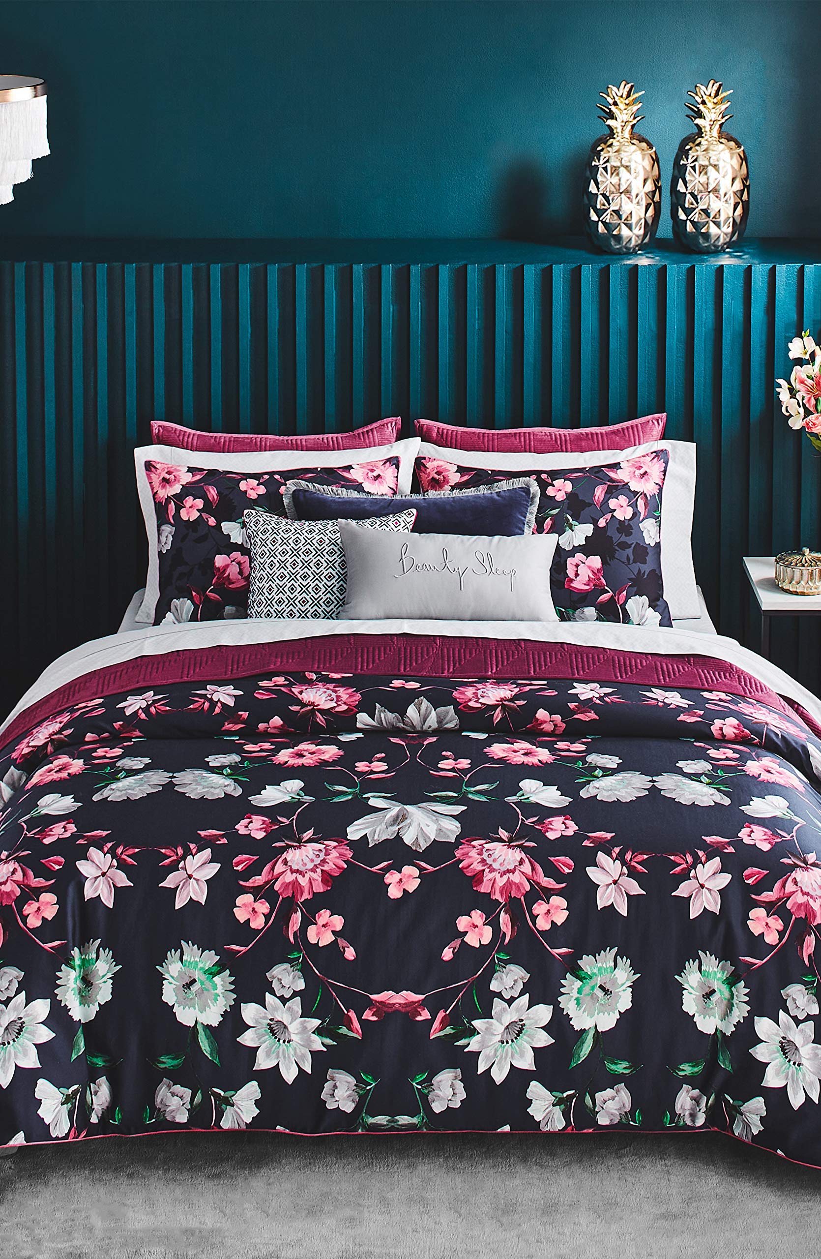 Ted Baker Rhubarb Duvet Set, King, Navy