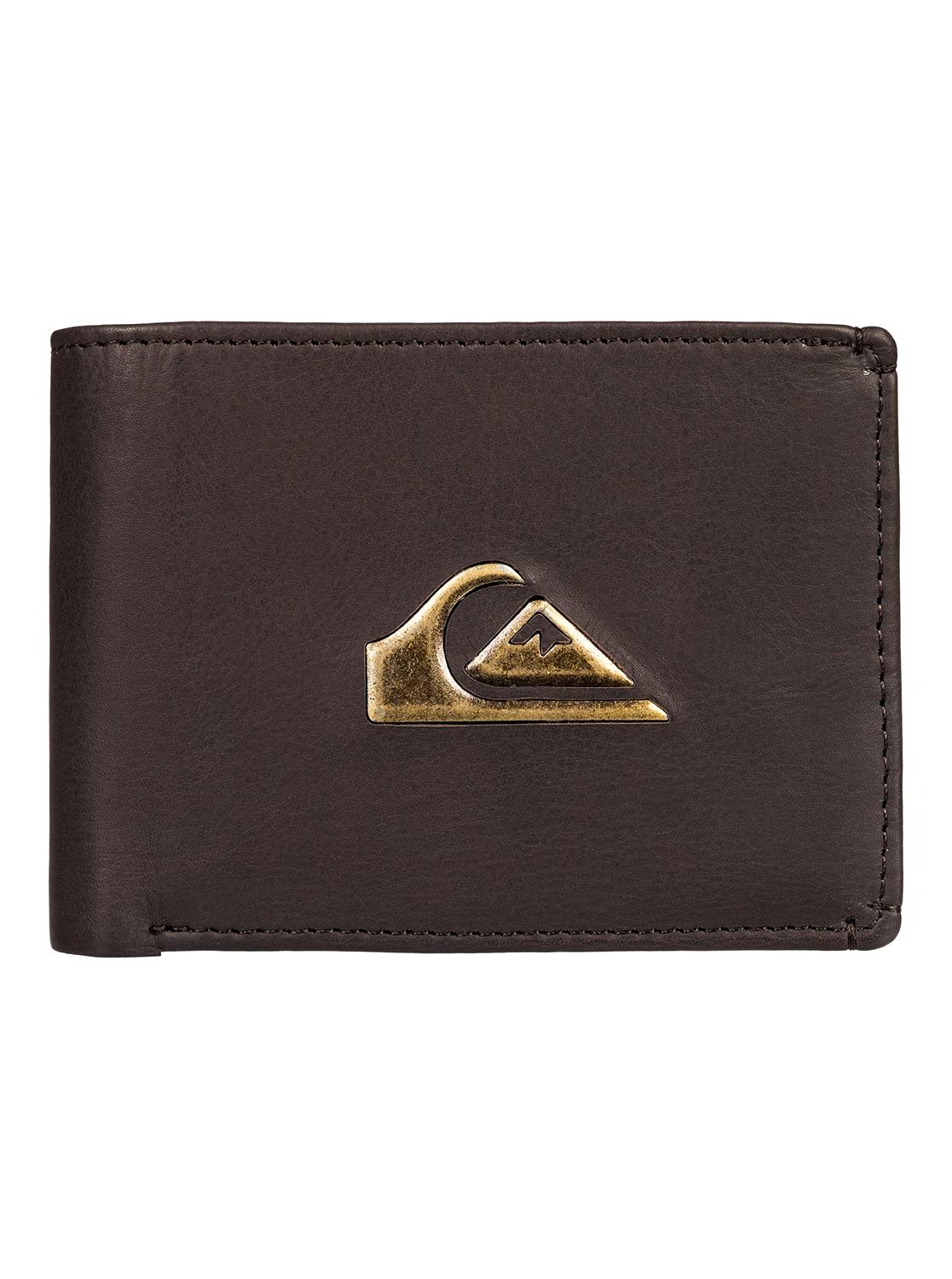 Quiksilver 2 Men's Bifold Leather RFID Wallets ~ Miss Dollar II brown