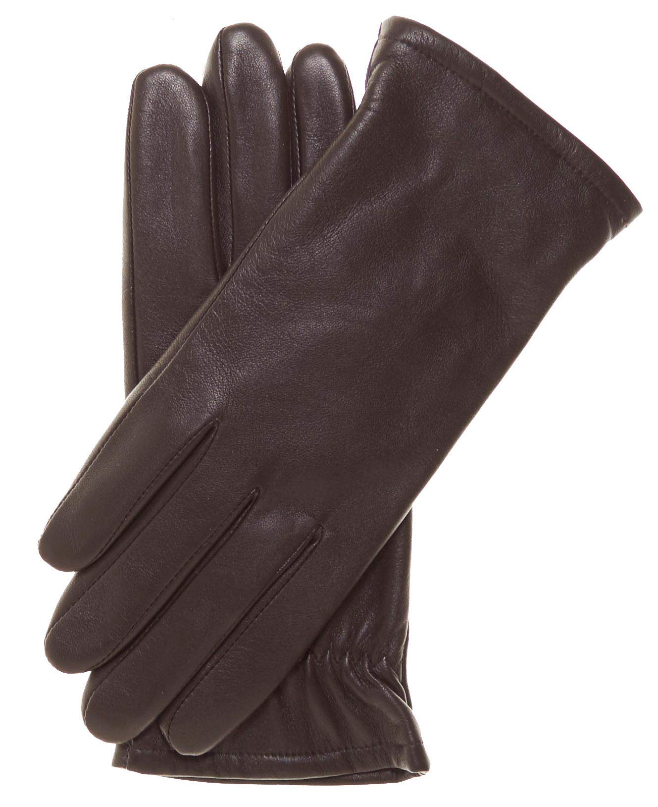 Pratt and Hart Broadway Lady’s Classic Thinsulate Lined Leather Gloves Size 7.5 Black