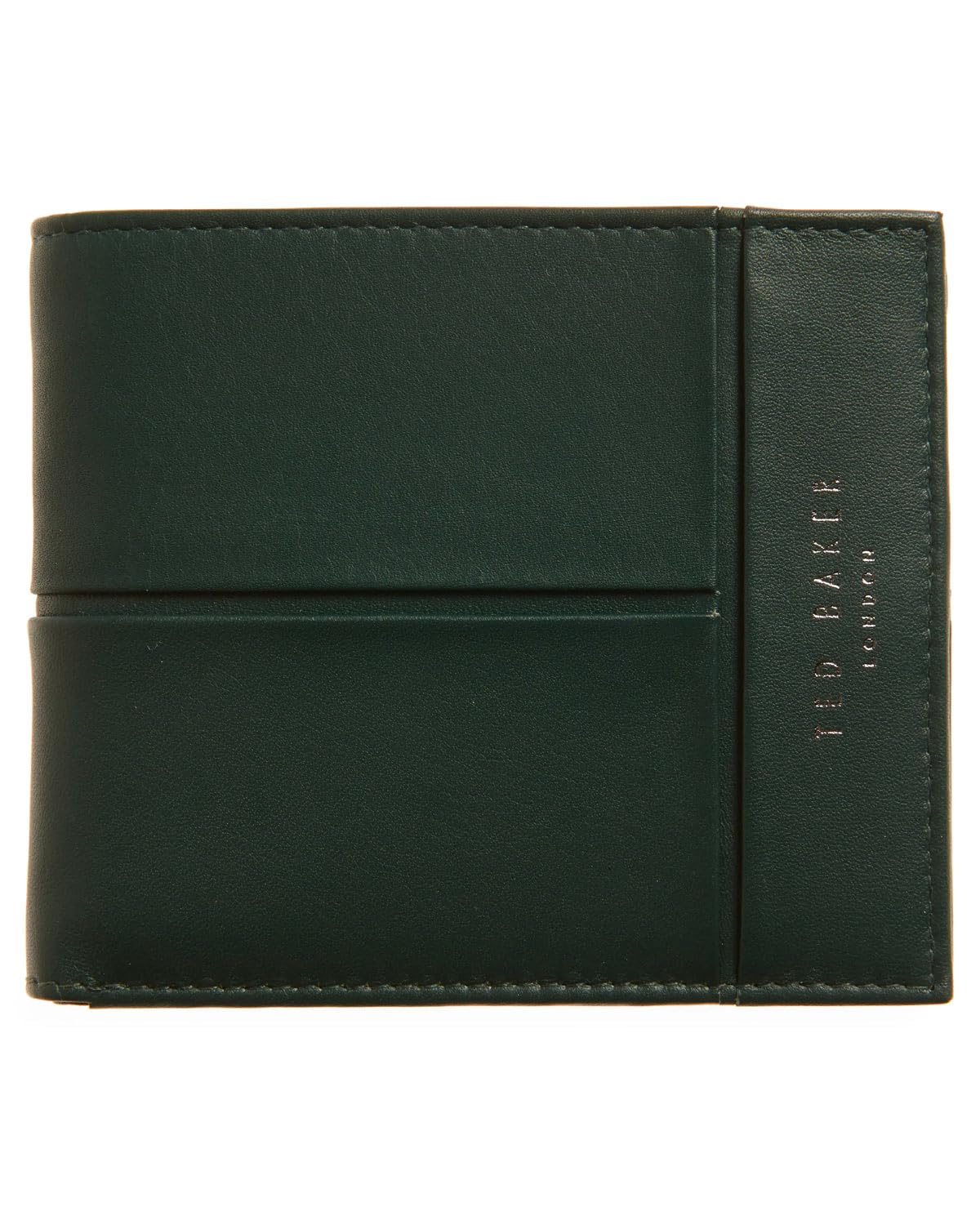 Ted Baker Samul-Leather Bifold Wallet Dark Green One Size