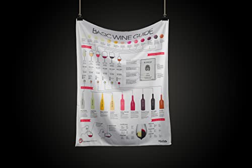 Wine Folly Microfiber Wine Glass Polishing Cloth Variety Pack Bundle - Large Size (21" x 28")