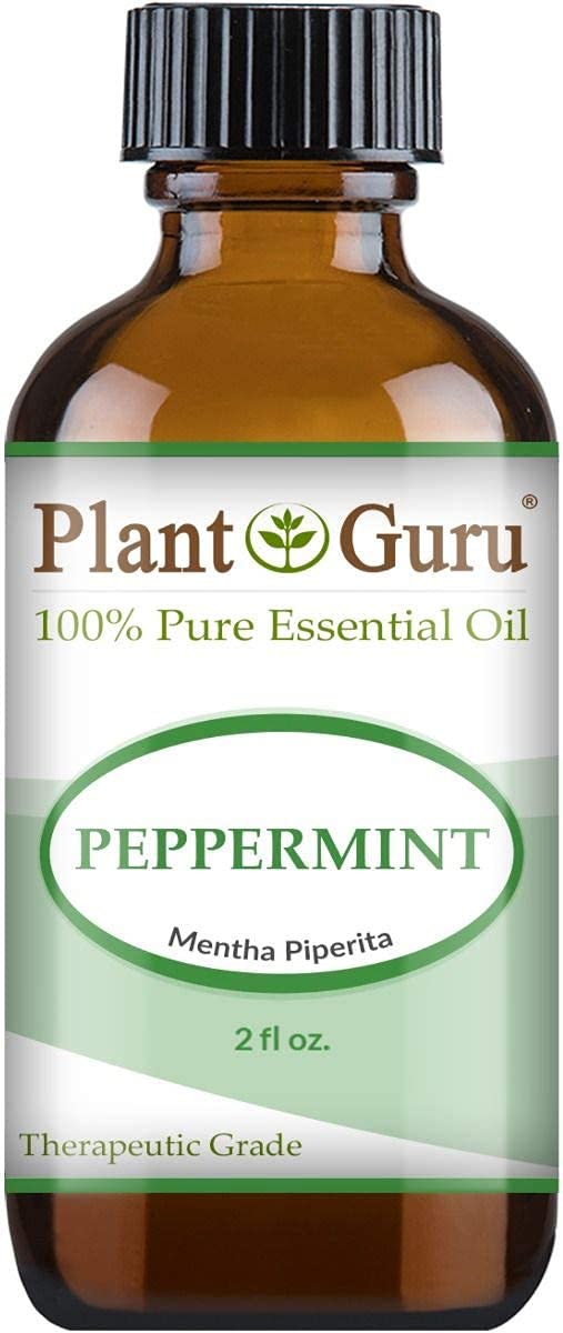 Peppermint Essential Oil 2 oz 100% Pure Undiluted Therapeutic Grade Extract of Mentha Piperita, Great for Aromatherapy Diffuser, Skin Body and Hair