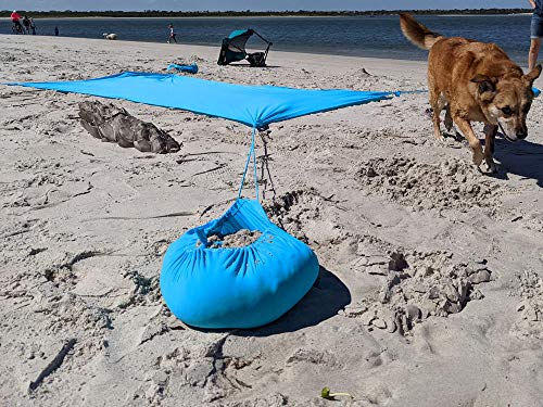 Otentik Beach Sunshade - with Sandbag Anchors - The Original Sunshade Since 2011