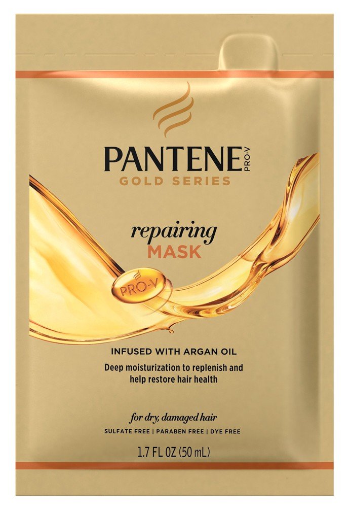 Pantene Gold Series Mask Repairing 1.7 Ounce Packette (10 Pieces) (50ml)