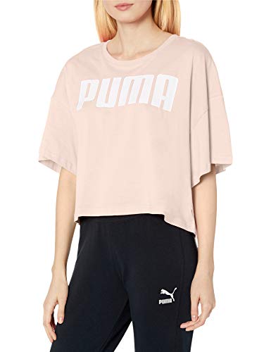 PUMA Women's Rebel Tee, Rosewater, XS