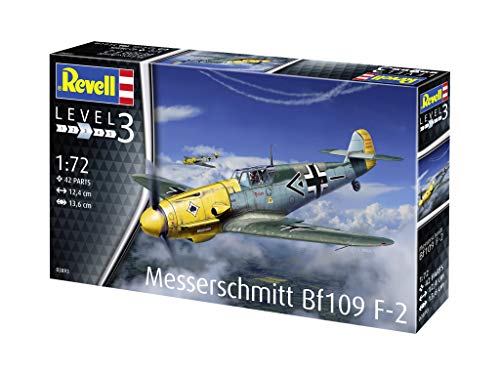 Revell GmbH 03893 Messerschmitt Bf109 F-2 Plastic Model Kit, Grey Camouflage