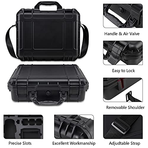 Professional Hard Case for DJI Air 2S with Strap Shockproof Waterproof Case Compatible with DJI Mavic Air 2, Smart Controller, Batteries,Charger, Lens Filter Case, Propellers