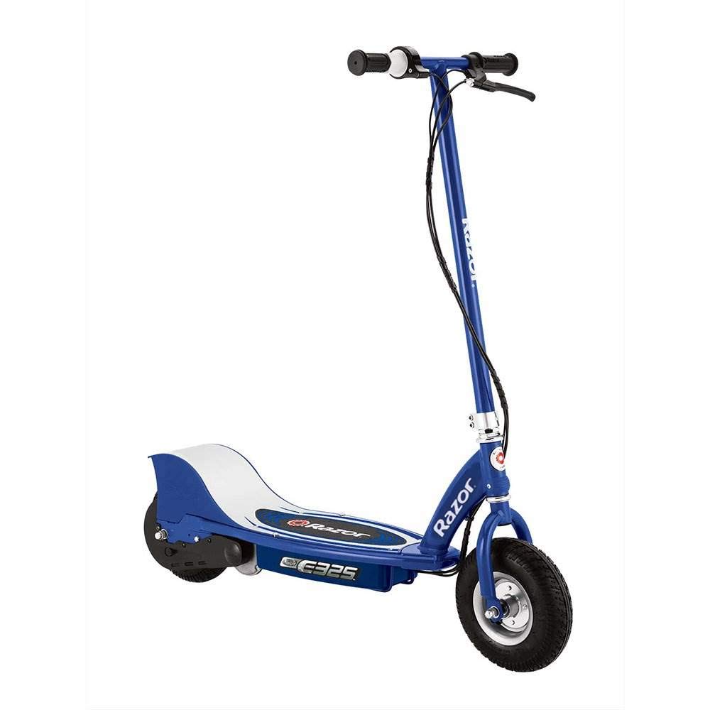 Razor E325 Ride-On Portable Electric Scooter, Navy Bundled with Razor E325 Ride-On Portable Electric Scooter, Red