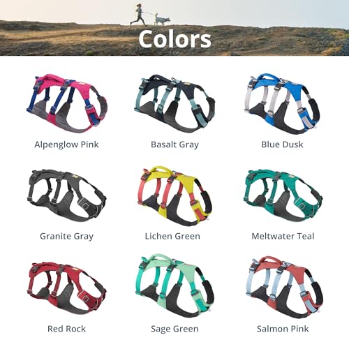 Ruffwear, Flagline Dog Harness, Lightweight and Reflective, No Pull Dog Lift Harness for Hiking, Running and Everyday Use, Red Rock, Large/X-Large