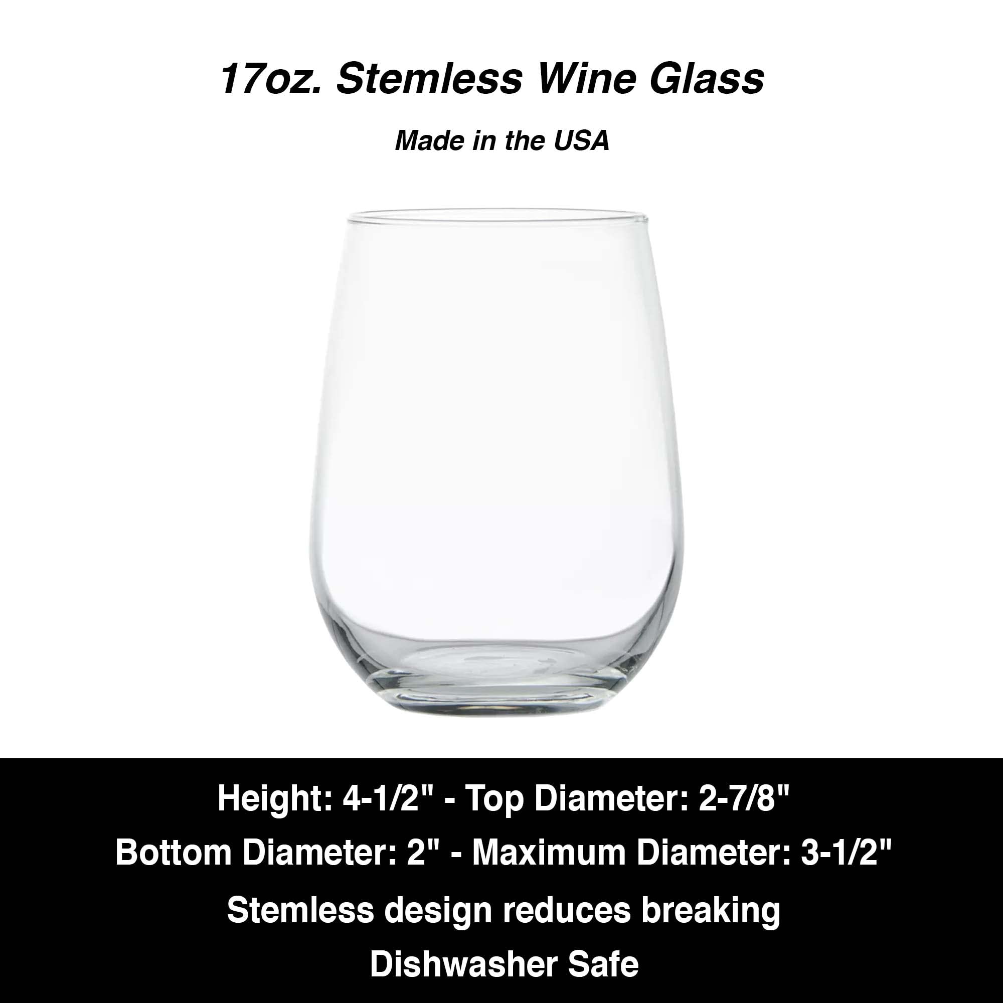 Wine Glasses by Black Lantern β Handmade Printed Stemless Wine Glasses and Bar Glasses with Ski Lift Design (Set of Two 17oz. Glasses)