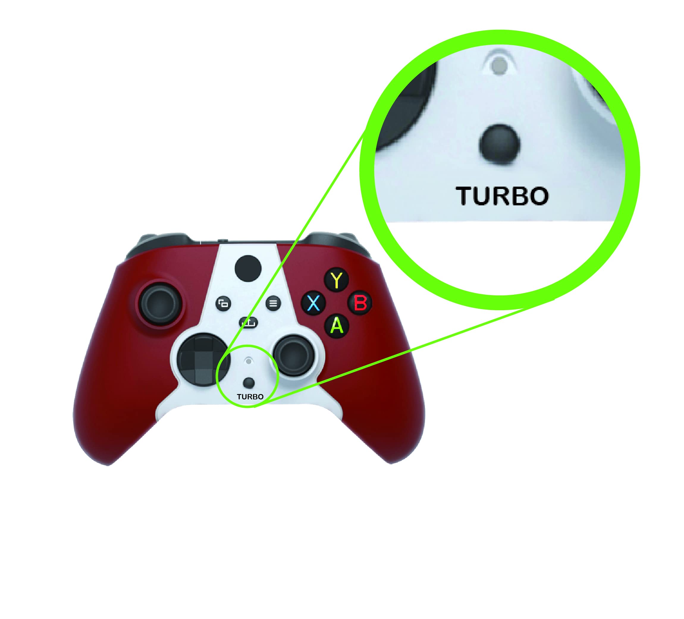 VISIONHMD Wireless Game Controller For Xbox Series X|S With Turbo Button, 4 Motor Vibration and 3.5mm Stereo Headset Jack,Compatible with Xbox One, PC/Laptop Windows10-White