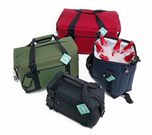 Polar Bear Coolers 24 Pack Original Nylon Soft Cooler Bag Insulated Leak Proof Beach Cooler Bag, Ice Cooler Bag for Travel | Heavy Duty Bag Cooler, Portable Cooler Bag | Sweat Proof