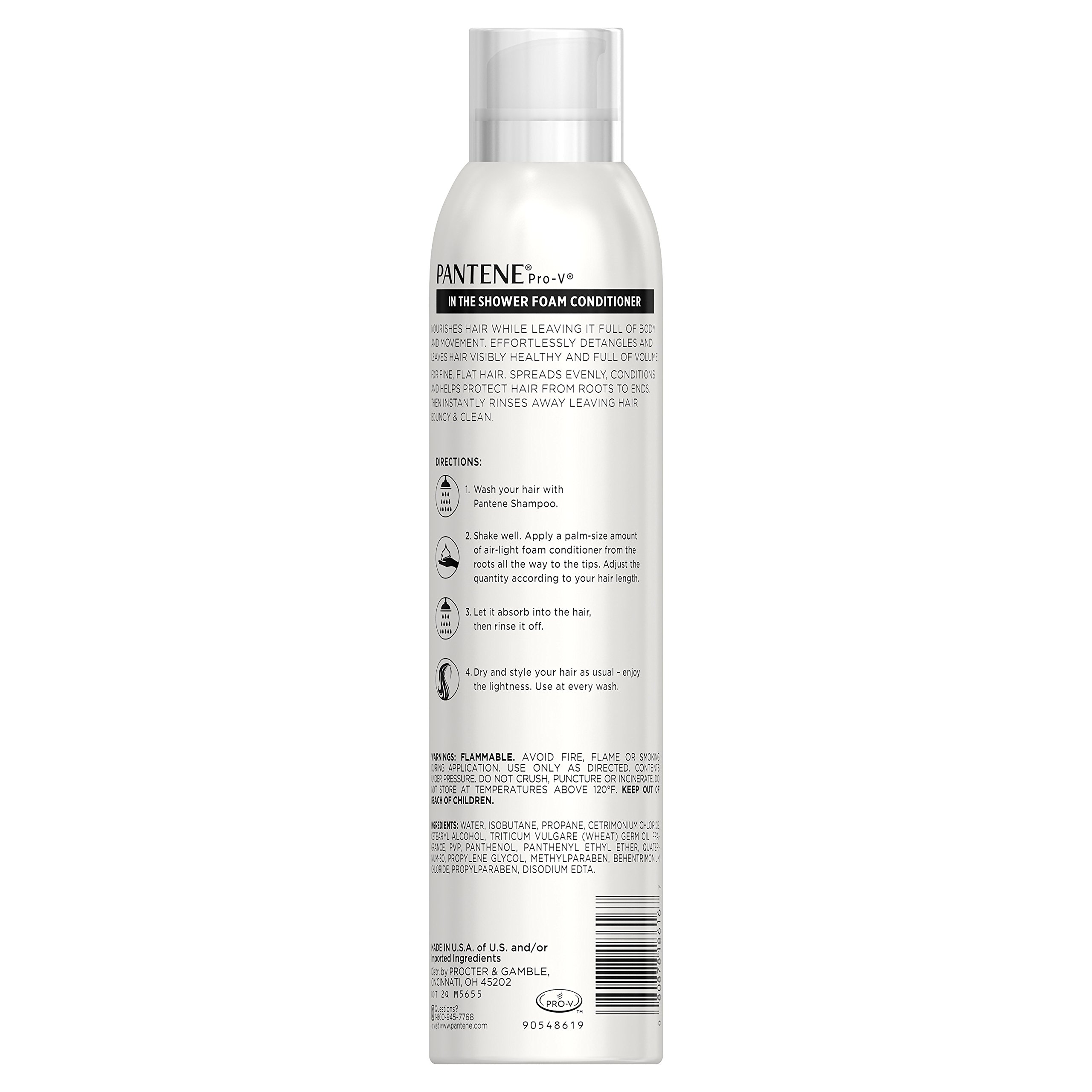 Pantene Pro-V Sheer Volume Foam Conditioner, 6 ounce