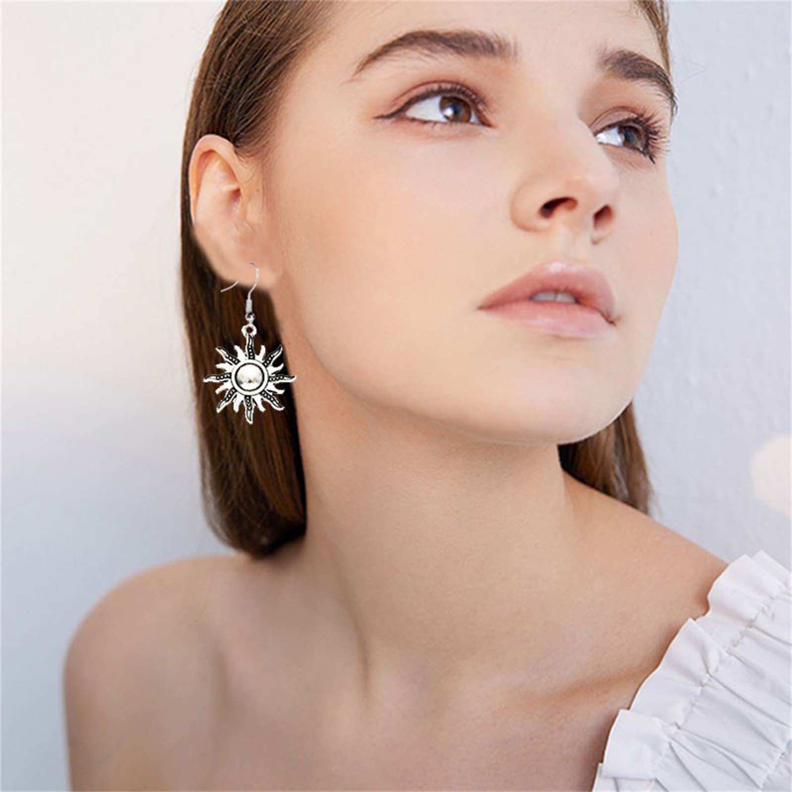 Sequins Hoop Earrings for Women Girls Handmade Bohemian Glitter Wrapped Gold Plated Dangle Drop Earring Circle Sequin Statement Earrings Boho Jewelry (Purple)