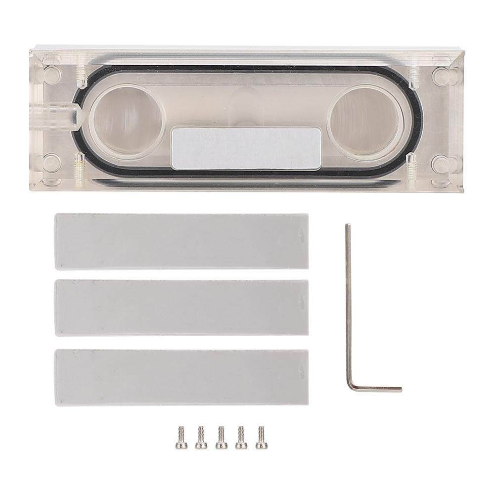 S erounder Water Block for M2 Solid-State Drive 2280, PC Water Cooling Heat Sink, with Copper Cold Plate, Easy Installation,Water Cooling Heat Sink Copper Block Cooler Accessories