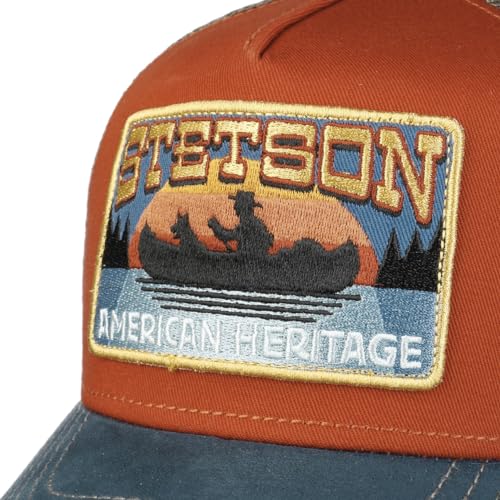 Stetson Canoe Trucker Cap Men Blue-red One Size