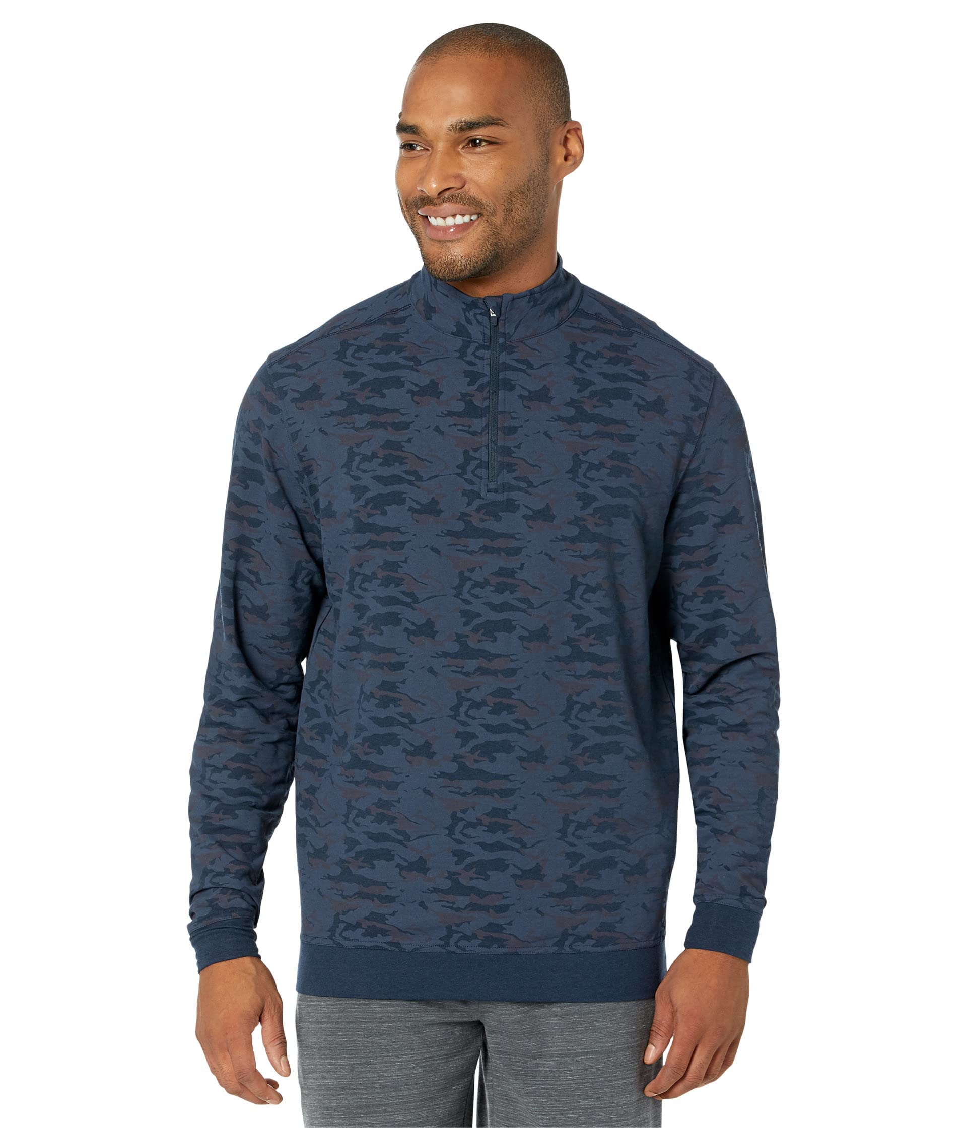 tasc Performance Cloud 1/4 Zip Navy Camo XL