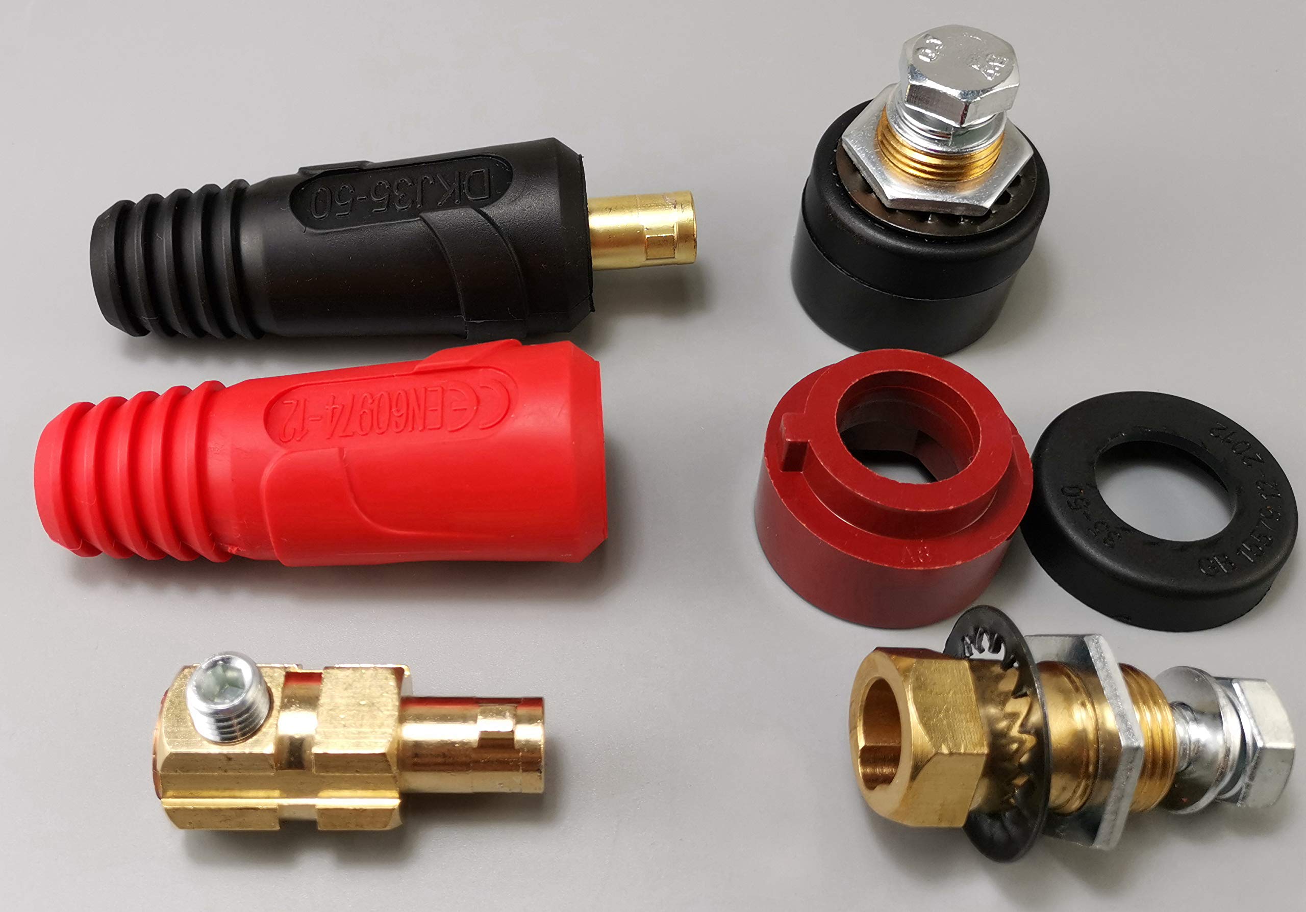RIVERWELD TIG Welding Cable Panel Connector-plug DKJ35-50 DKZ35-50 Dinse Quick Fitting 315Amp 4pcs