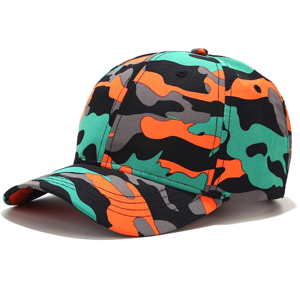 WILLBASIC Baseball Cap Hat | Mens Women Baseball Cap| Adjustable Hat Unstructured Soft Cotton Cap (Camouflage 1)