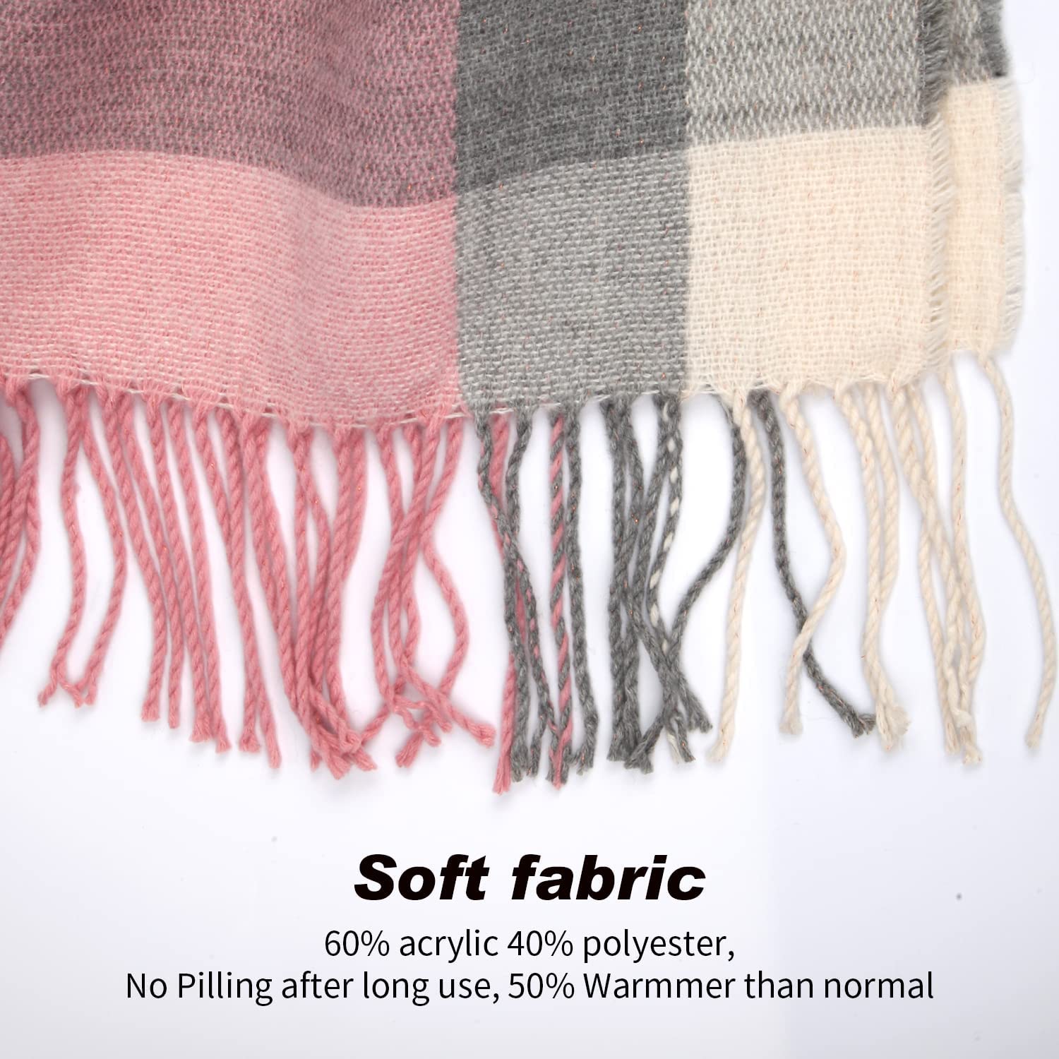 WINUP Women's Shawls Wraps Poncho Sweater Cape Blanket Open Front Scarf Coat for Fall Winter for Women