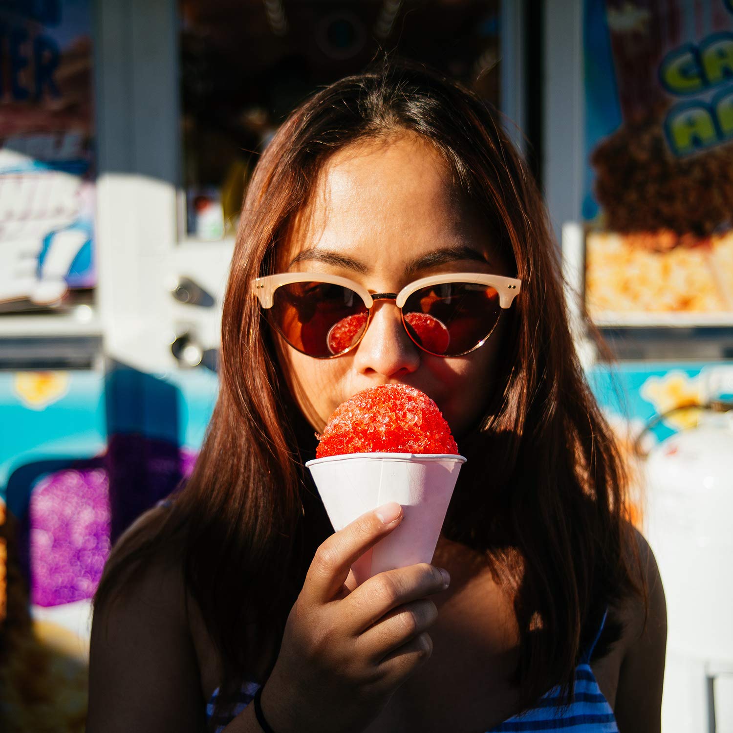 Ruisita 200 Pieces Snow Cone Cups Cone Water Cups Shaved Ice Cups for Home or Company 6 OZ (200, 6oz)