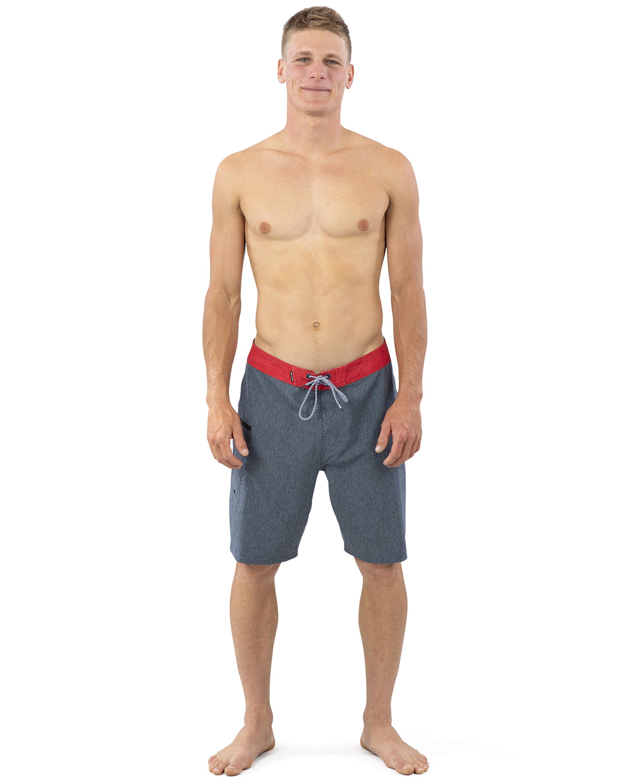 Rip Curl mens Mirage Core 20" Stretch Performance Board Shorts, Aqua Heather, 34 US