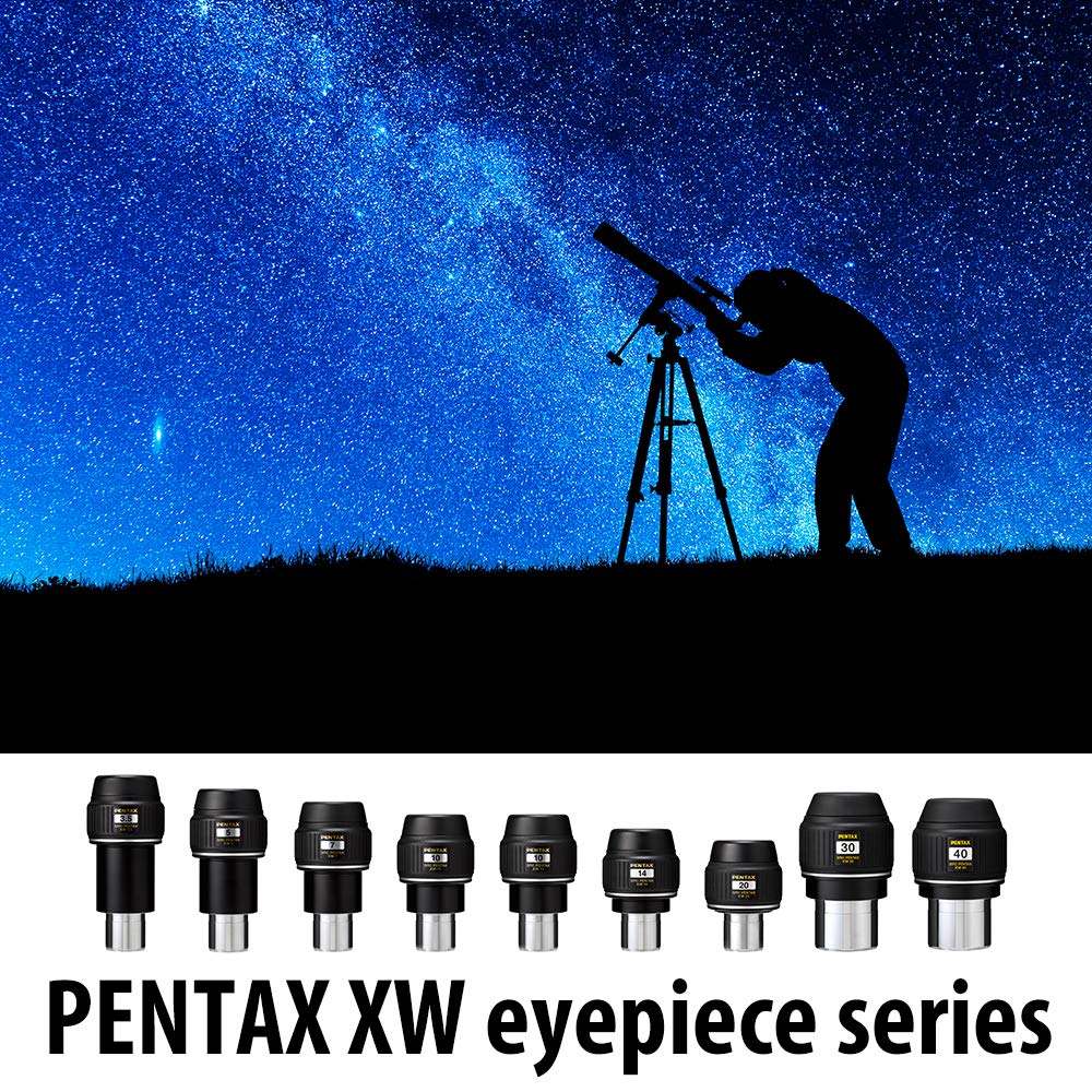 PENTAX smc PENTAX XW40-R, 2-Inch Eyepiece for Telescopes High-Performance Eyepiece with an Extra-Wide 70°Apparent Angle of View, 20mm Eye Relief Original Multi-Layer Coating All-Weather Made in Japan