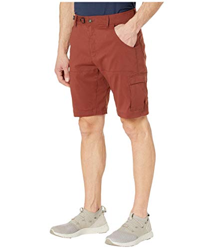 prAna Standard Mens Stretch Zion Short 12" Inseam, Maple, 35W x 12L