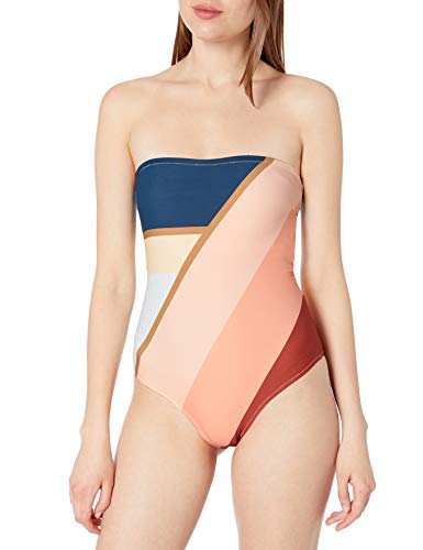 Rip Curl Women's Standard SUNSETTERS Block ONE Piece, Peach, XS