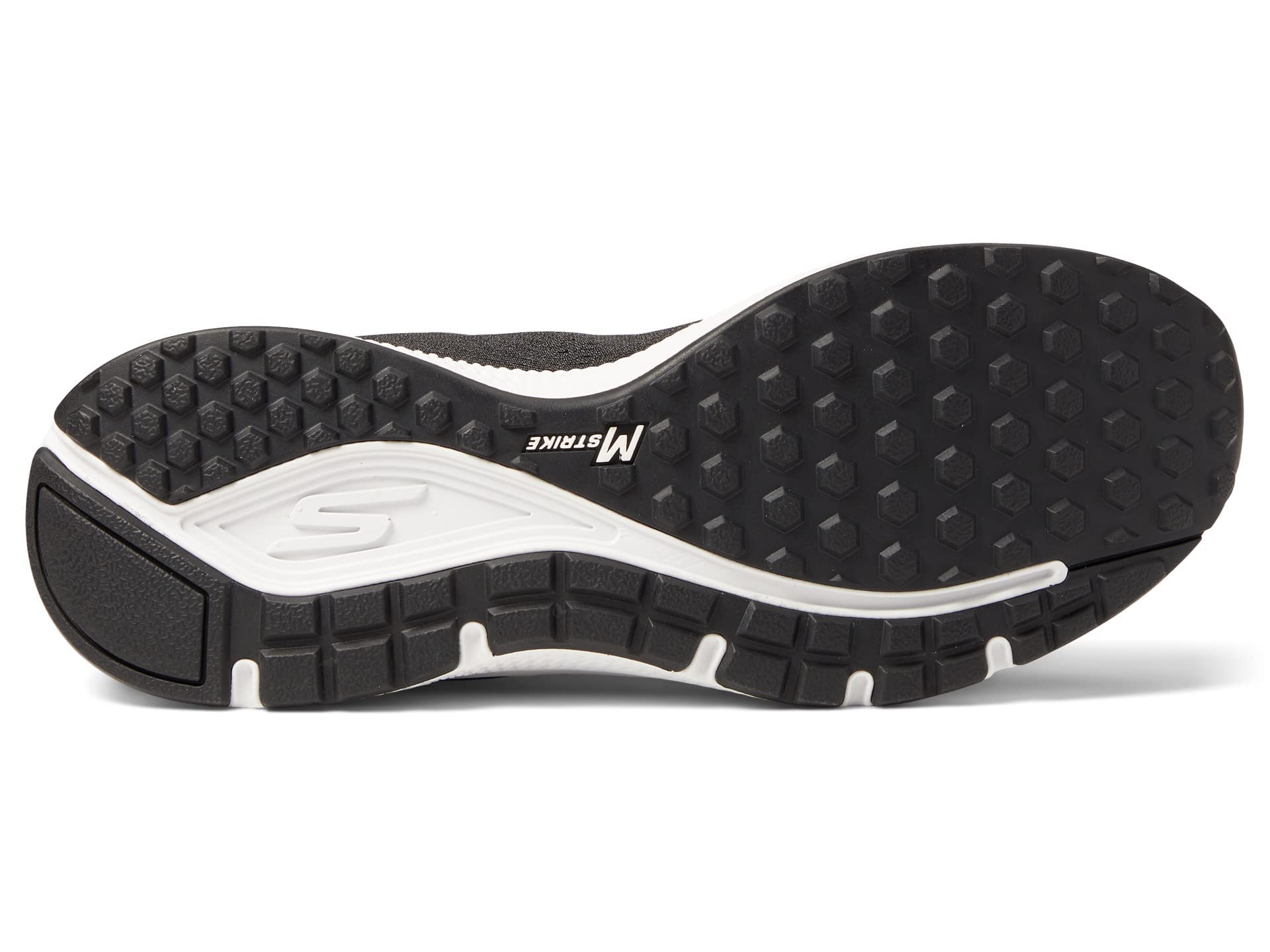 Skechers Women's GO Run CONSISTENT-Energize Sneaker, Black/White, 8.5