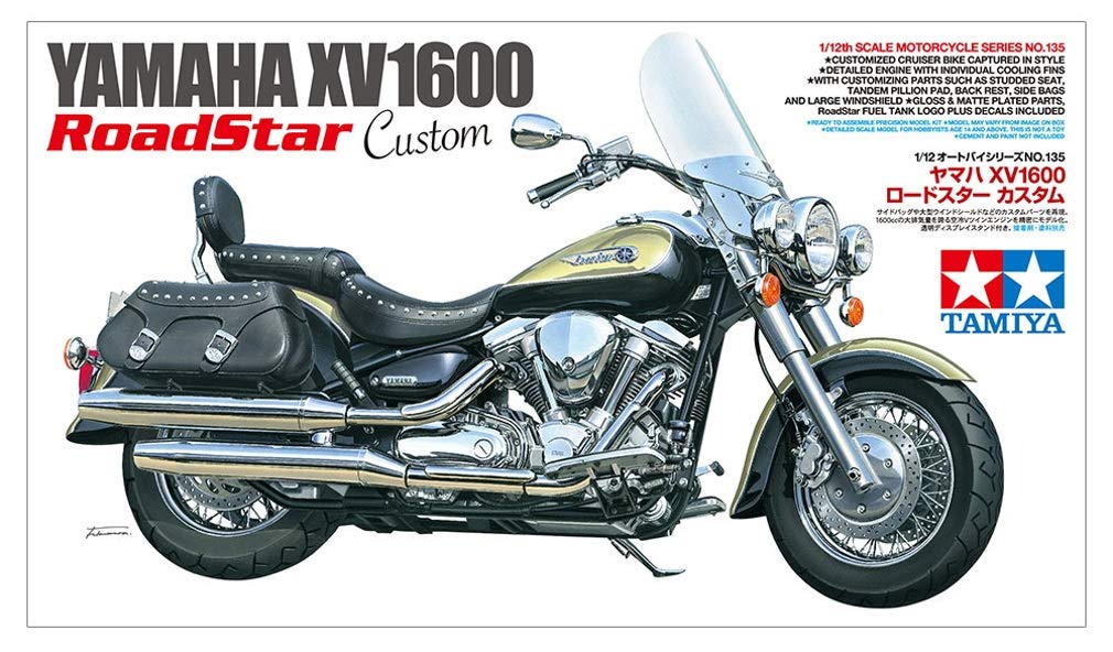 Tamiya 14135 1/12 Yamaha XV1600 Road Star Custom Plastic Model Kit