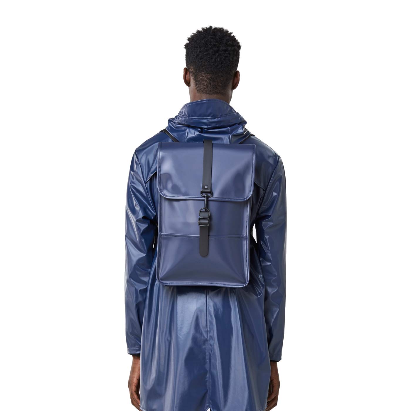 RAINS Mini rubber effect backpack