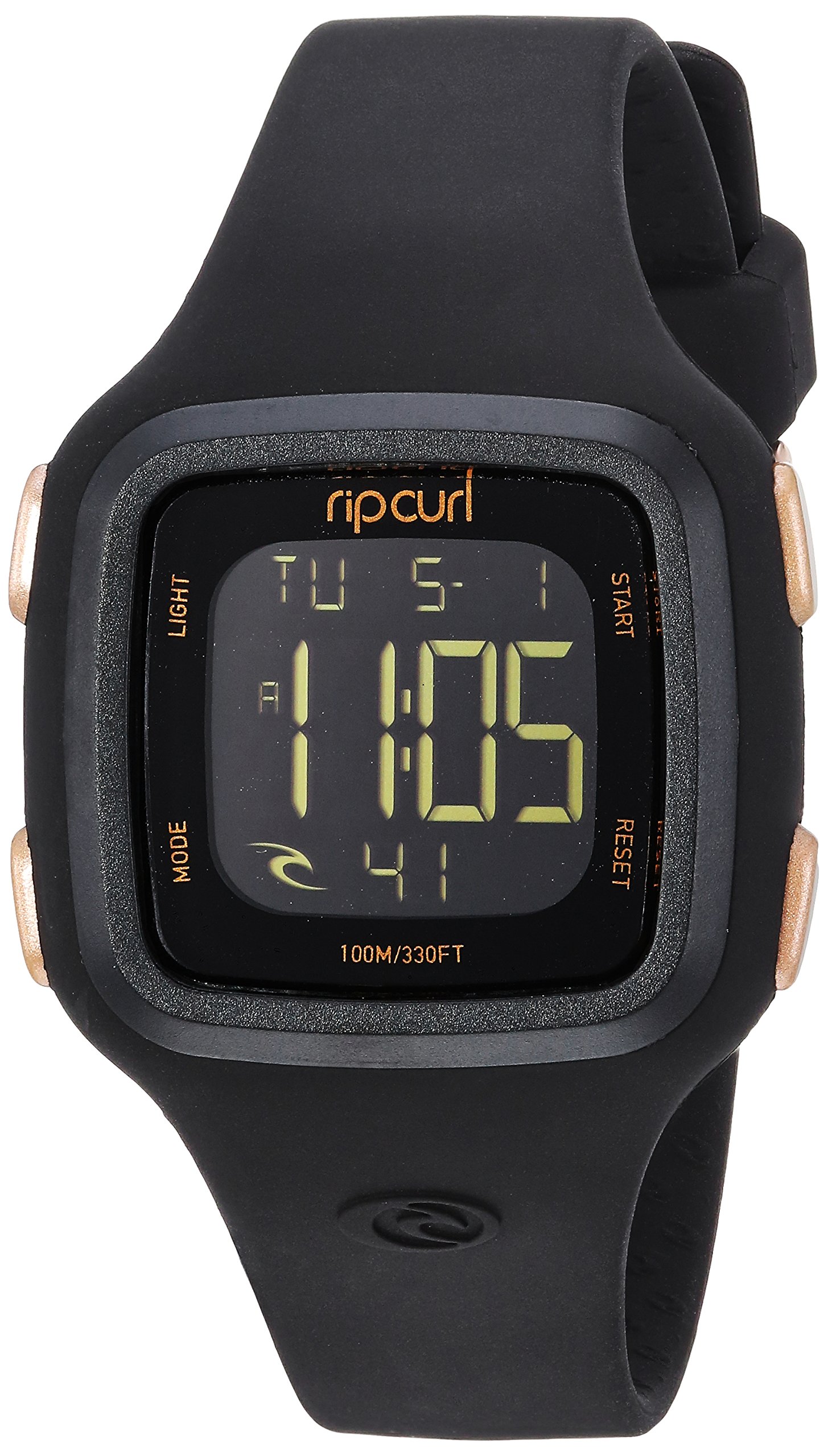 Rip Curl Women's 'Candy' Quartz Plastic and Silicone Sport Watch, Color:Black (Model: A3126G-RSG)