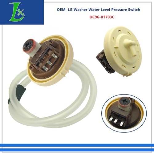 OEM DC96-01703C Washer Water Level Pressure Switch Compatible with LG Samsung Washer Water Level Sensor DC96 01703C PS4217081 PT4217081 AP5581361