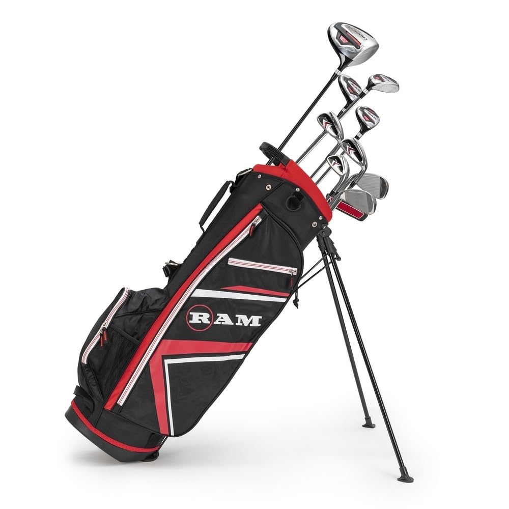 Ram Golf Accubar Plus Men Right Graphite/Steel Golf Clubs Set Reg Flex, 1 Inch Longer