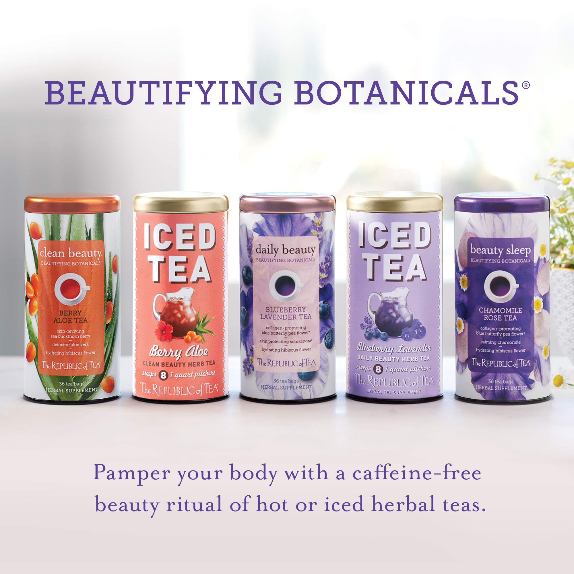 The Republic of Tea Beautifying BotanicalsĀ® Beauty Sleep Chamomile Rose Herbal Tea Bags (36 count)