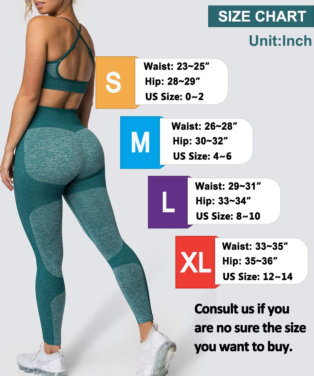 Seamless Workout Leggings for Women Butt Lift High Waist Yoga Pants Running Tummy Control Slimming