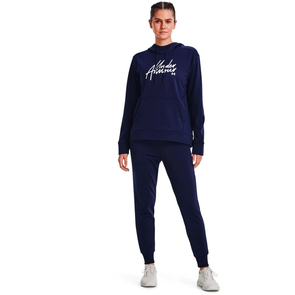 Under Armour Womens ArmourFleece Jogger, (410) Midnight Navy / / Black, Small