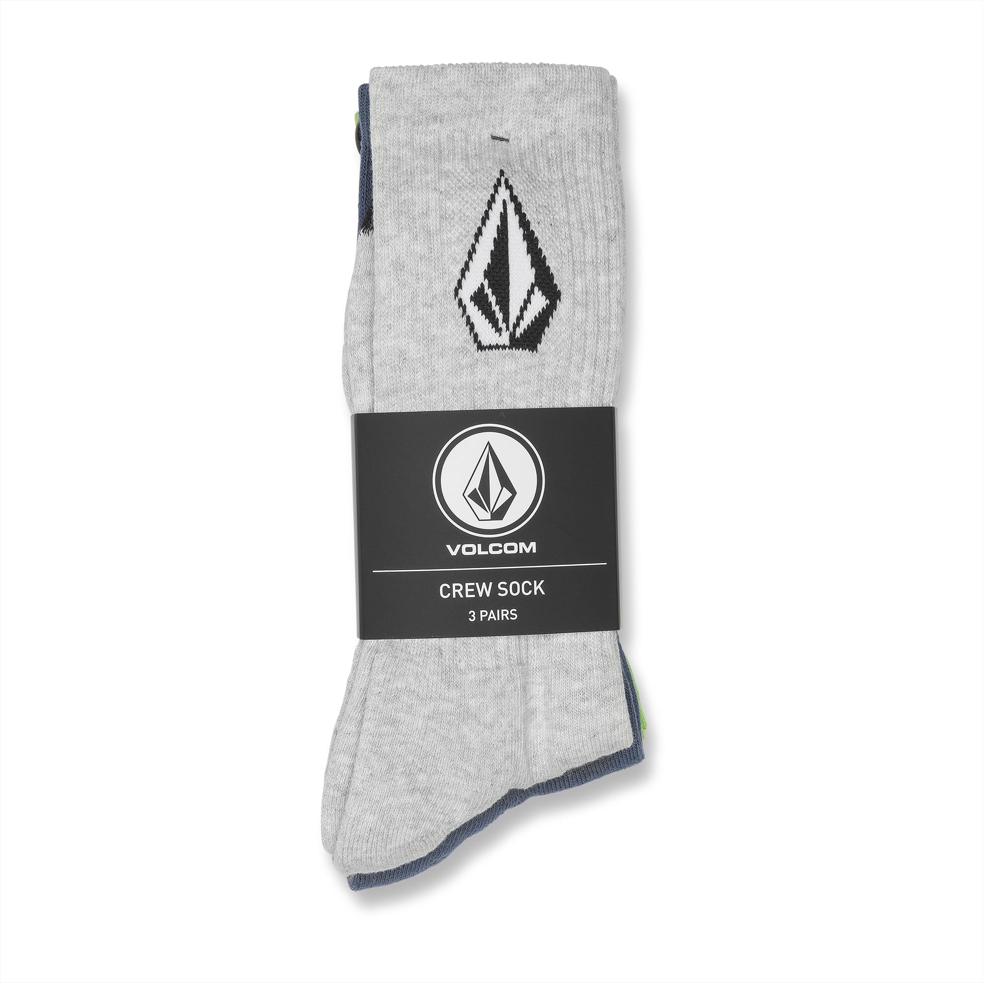 Volcom Men's Full Stone Socks, Seagrass Green, One Size