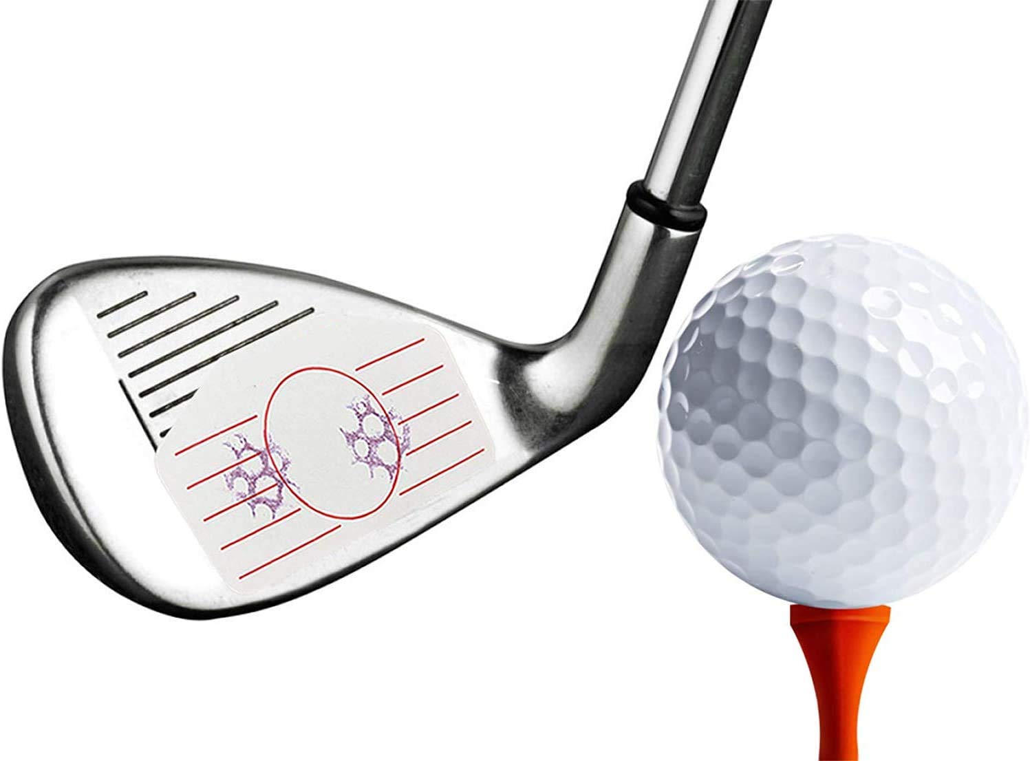Remarkable Golf Impact Labels,Driver Impact Tape Labels 120 Pcs Golf Impact Stickers for Swing Training Irons Putters and Woods