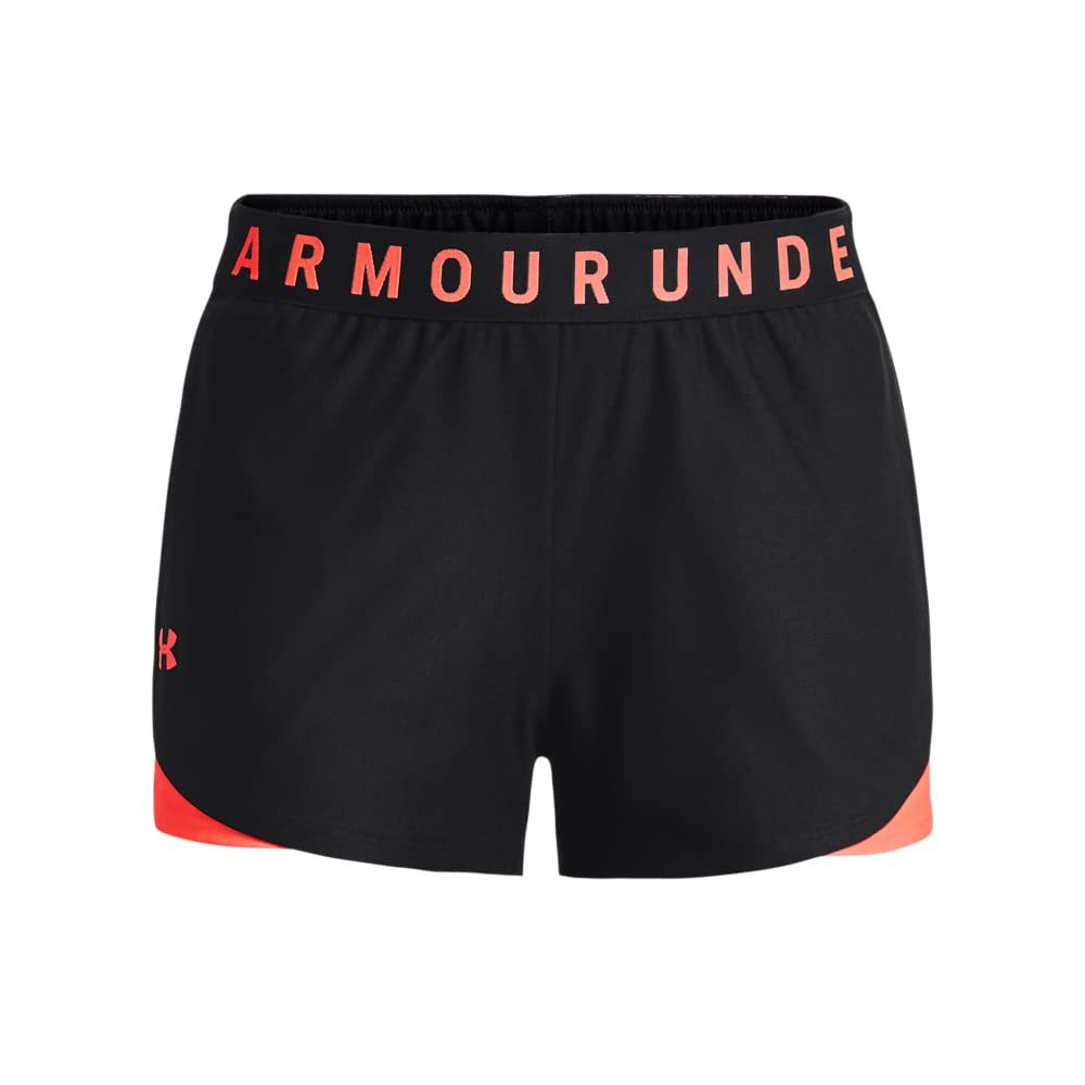 Under Armour Womens Play Up 3.0 Shorts, Electro Pink (695)/Club Purple, X-Small