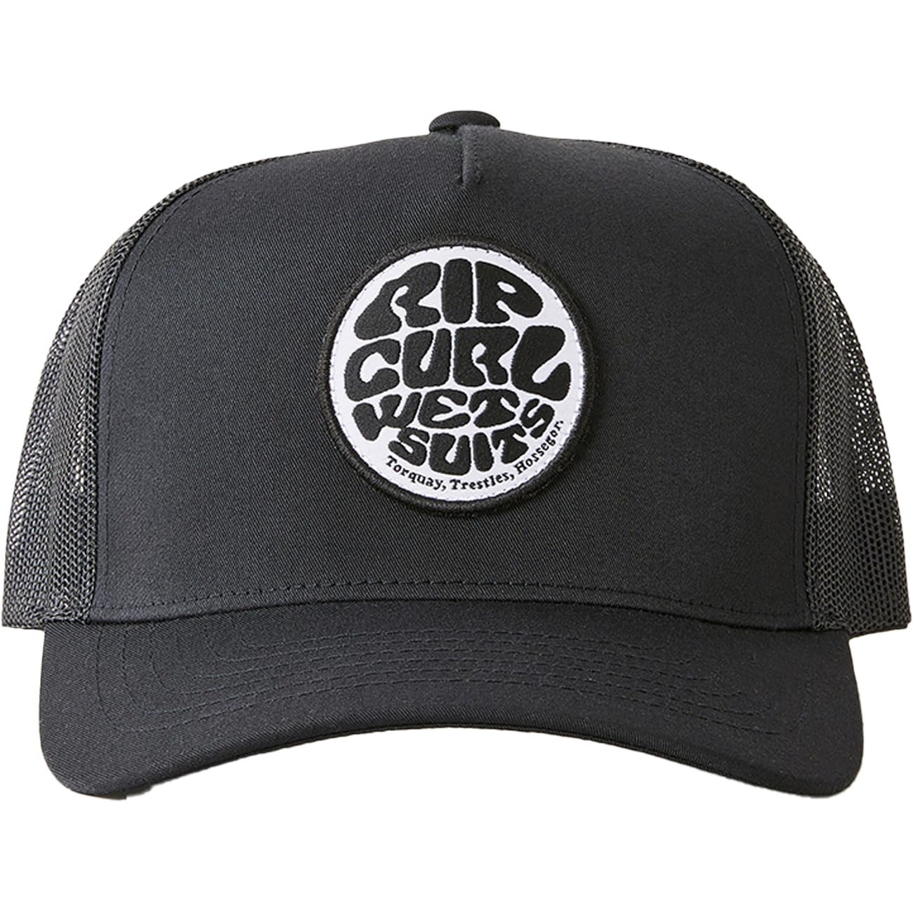 Rip Curl Icons Trucker Hat, Mesh Back Cap Snapback for Men, Adjustable, Brown, One Size