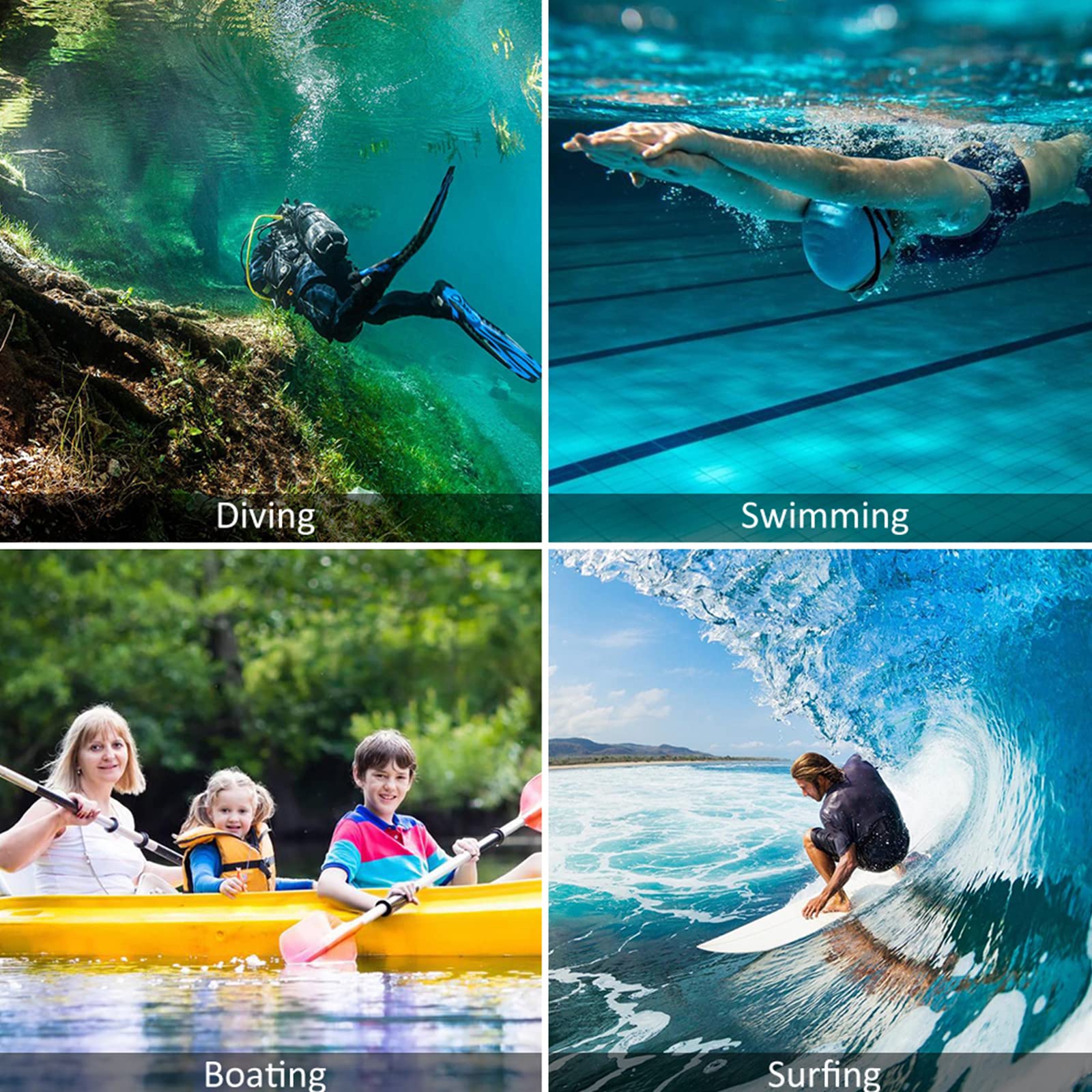 Underwater Camera Waterproof Camera 30 MP Full HD 1080P Video Recorder 16X Digital Zoom 10 FT Waterproof Digital Camera for Snorkeling
