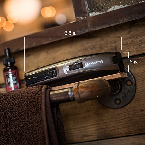 Remington MB4045B The Beardsman: Beard Boss Full Beard Trimmer Kit, Precise Detail Groomer (6 pieces), Platinum, male