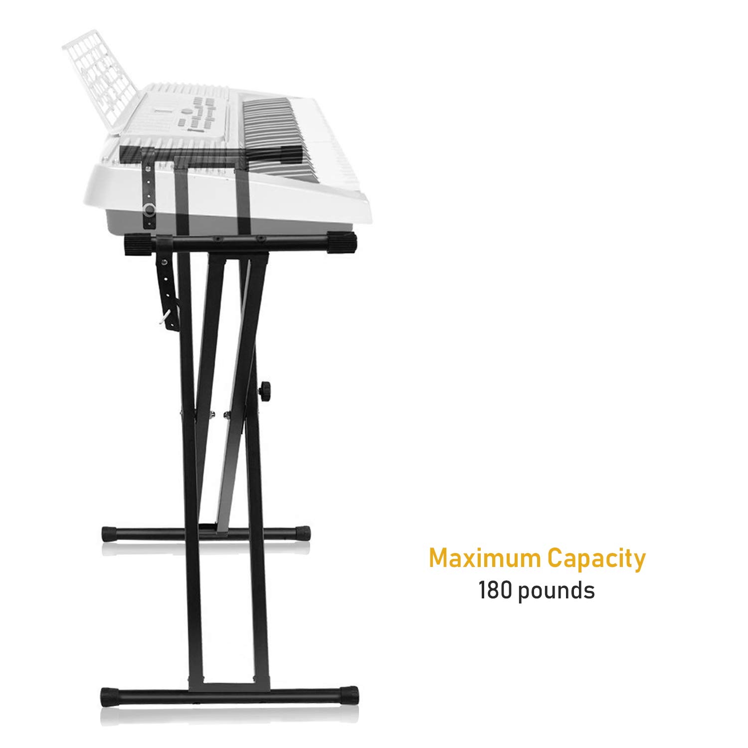 PARTYSAVING Pro Series Adjustable X Style Piano Keyboard Heavy Duty Premium Stand (Double-Braced X Style Keyboard)