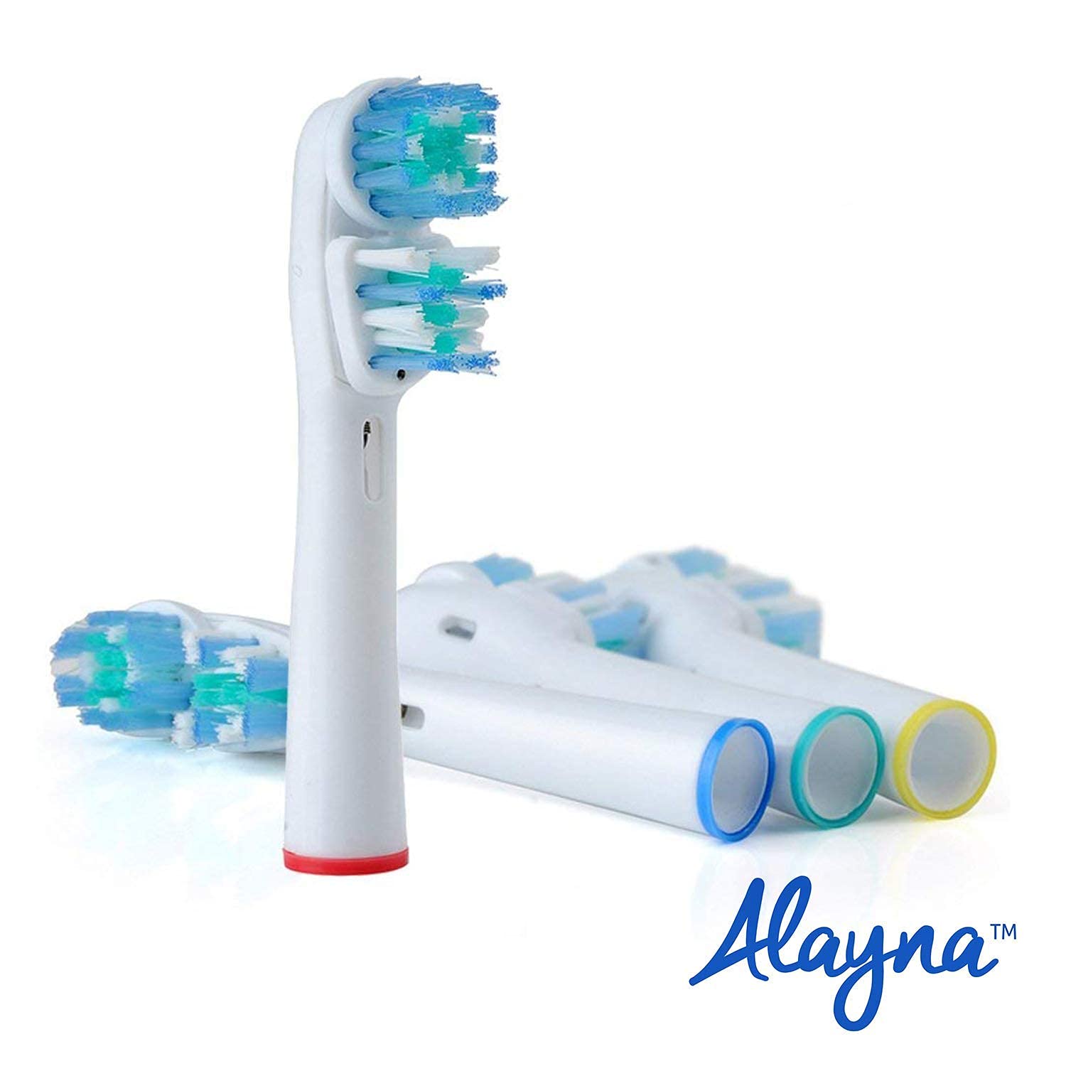 Replacement Brush Heads Compatible With Oral B- Double Clean Design, Pack of 16 Generic Electric Toothbrush Replacement Heads- Fits Oralb Pro 7000, 1000, 8000, 9000, 1500, 5000, Kids, Vitality & More!