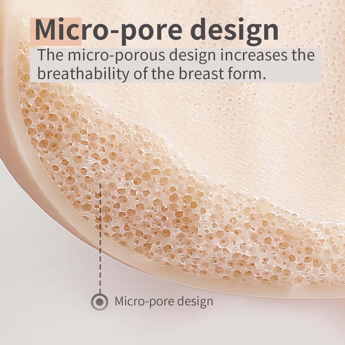 Polreta One Piece Triangle Microporous Mastectomy Prosthesis Women Breast Surgery Lightweight Silicone Breast form