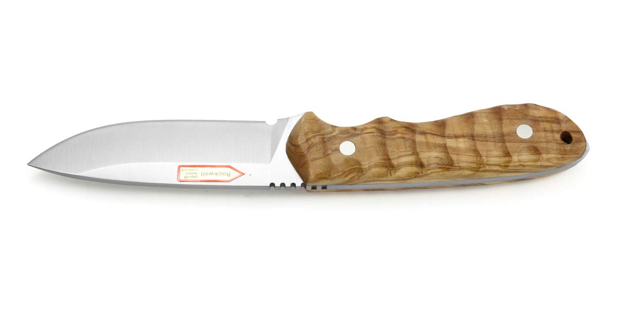 Puma IP La Ola Olive Wood Spanish Made Hunting Knife with Leather Sheath