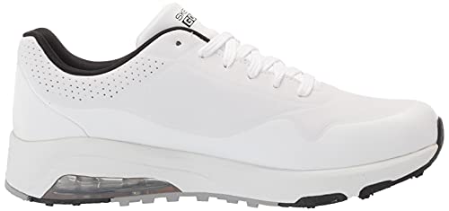 Skechers Mens Go Skech-air Dos Relaxed Fit Golf Shoe, White/Black, 11