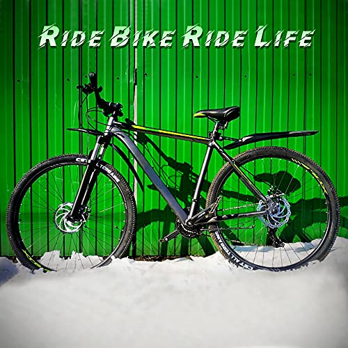 RBRL Bike Mudguard Bicycle Fender E-Bike Fender Mountain Bike Adjustable Quick Release Patent Design Fits 26", 27.5", 29",Mount on Front Fork,Weight 7.2 Ounces